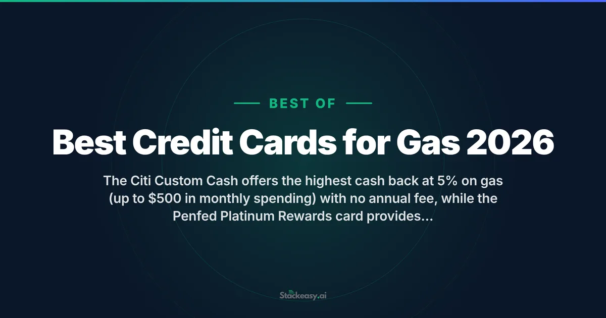 Best Credit Cards for Gas 2026
